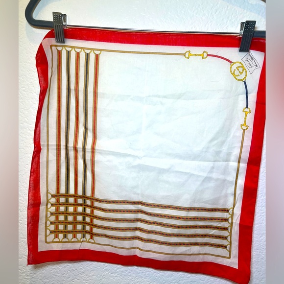 Gucci | Accessories | Vintage Gucci Handkerchief 97s Rare Interlocking ...